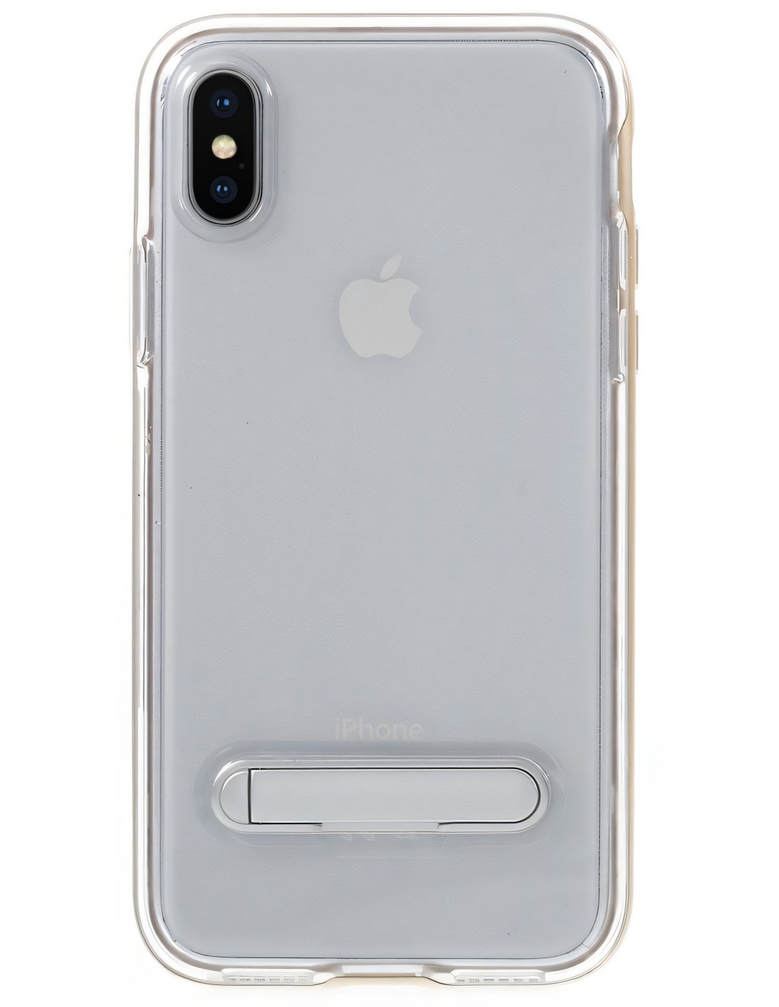 Coque iPhone X transparent silicone - All4iphone Noir