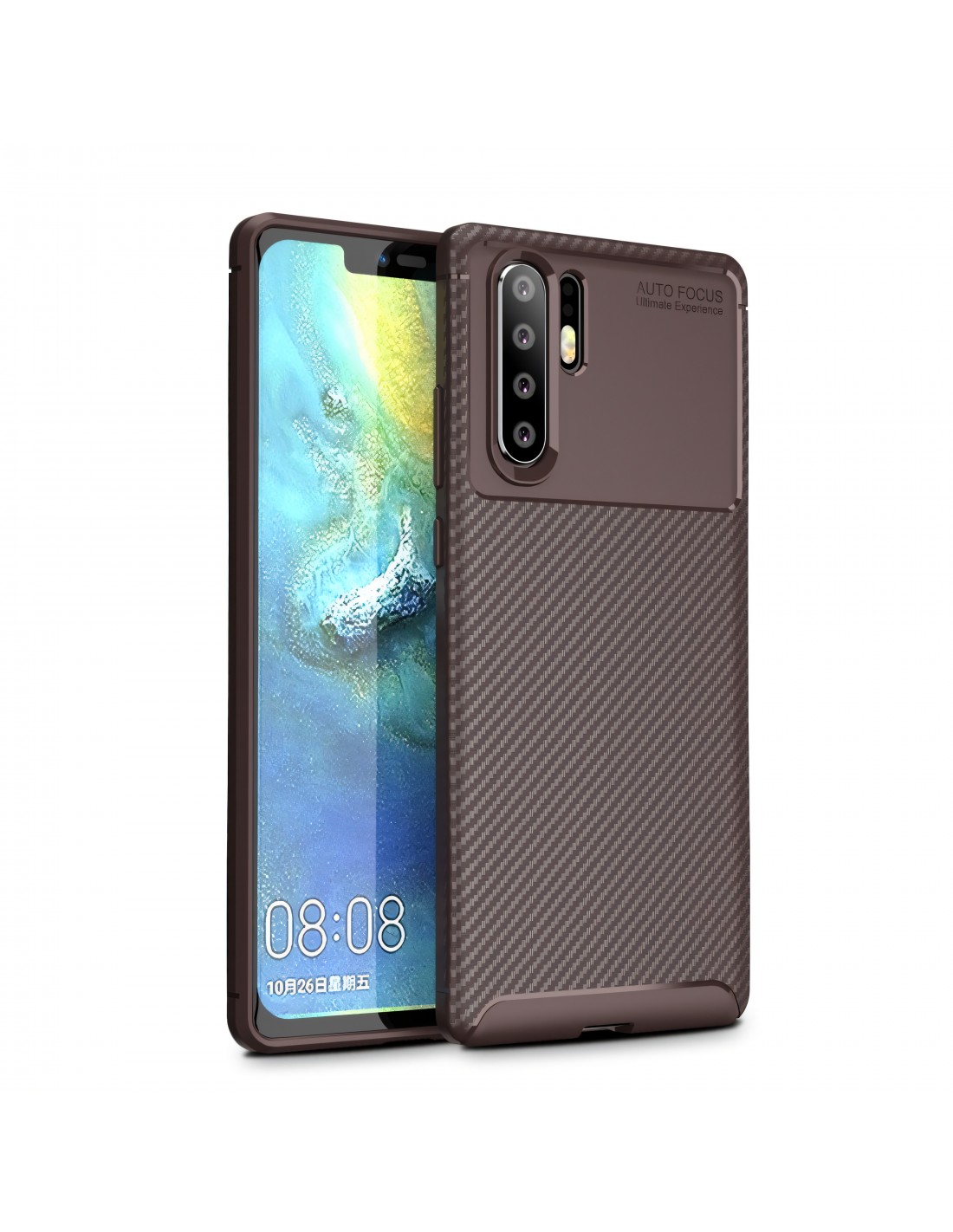 Coque silicone antichoc Huawei P30 Pro Marron