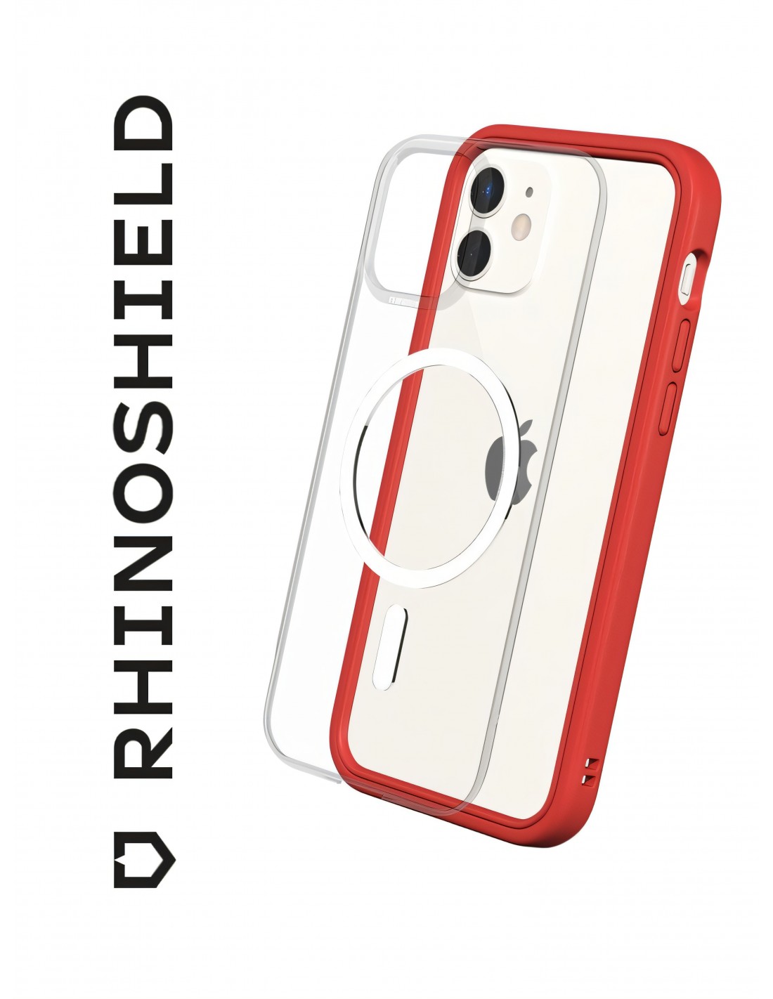 Coque RHINOSHIELD™ modulaire MOD NX™ Rouge compatible MAGSAFE pour Apple iPhone 12 et 12 Pro ...